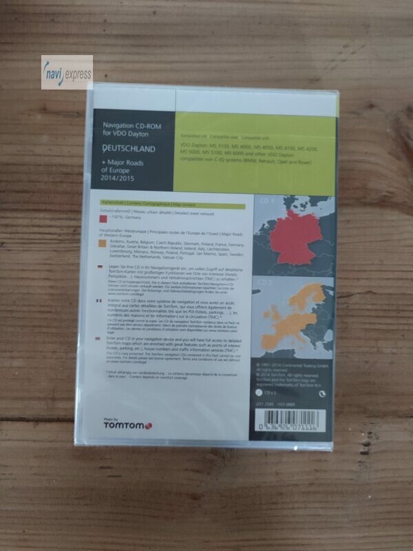 OPEL CD70 Navigation CD-SET Deutschland + Hauptstraßen Westeuropa 2014/ ...