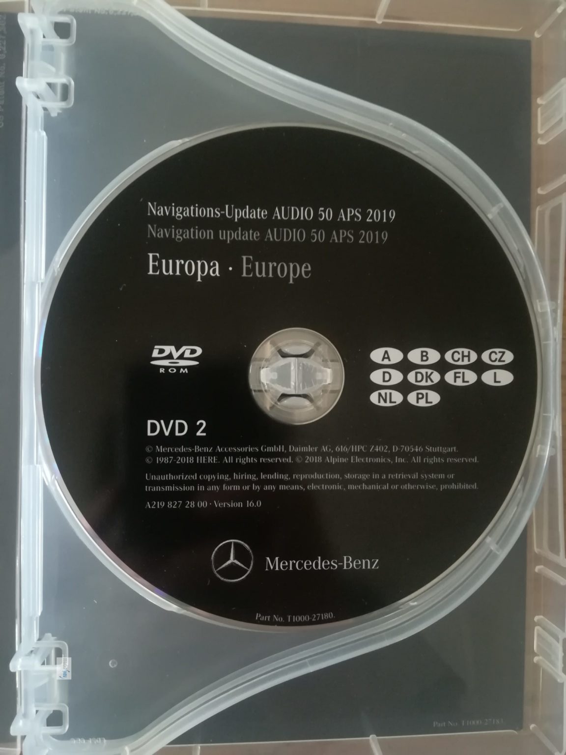 Mercedes-Benz Navigations-DVD AUDIO 50 APS NTG 2.5 DVD2 DEUTSCHLAND ...