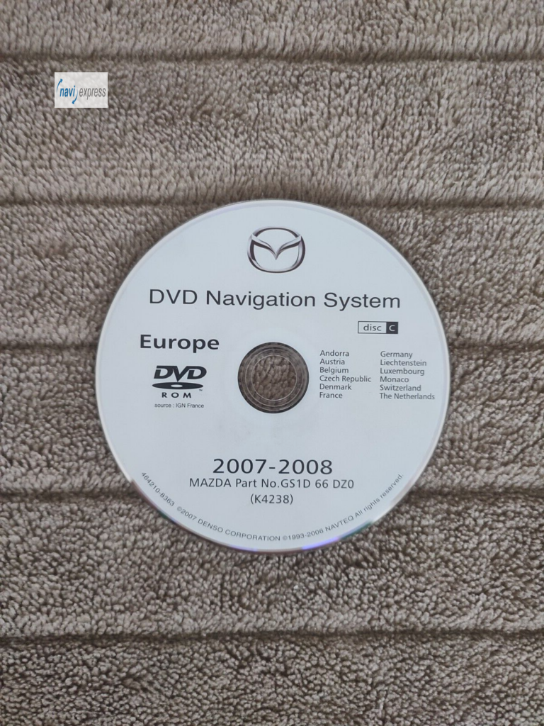 DVD Navigation Mazda DENSO Deutschland Frankreich Österreich Schweiz ...