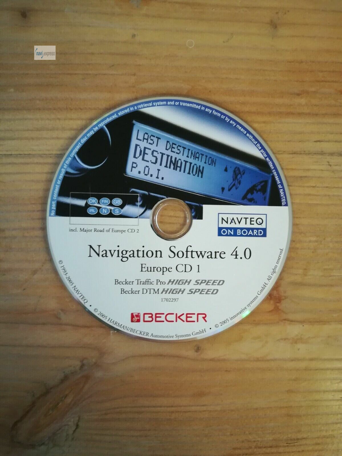 BECKER Navigations-CD Traffic Pro / DTM HIGHSPEED Skandinavien Great ...